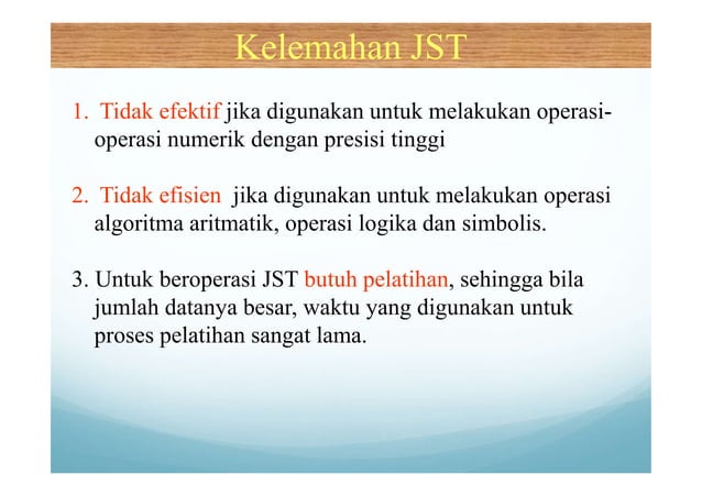 Jaringan Syaraf Tiruan (JST) | PDF