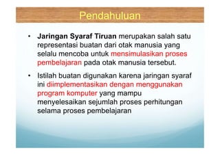 Jaringan Syaraf Tiruan (JST) | PDF