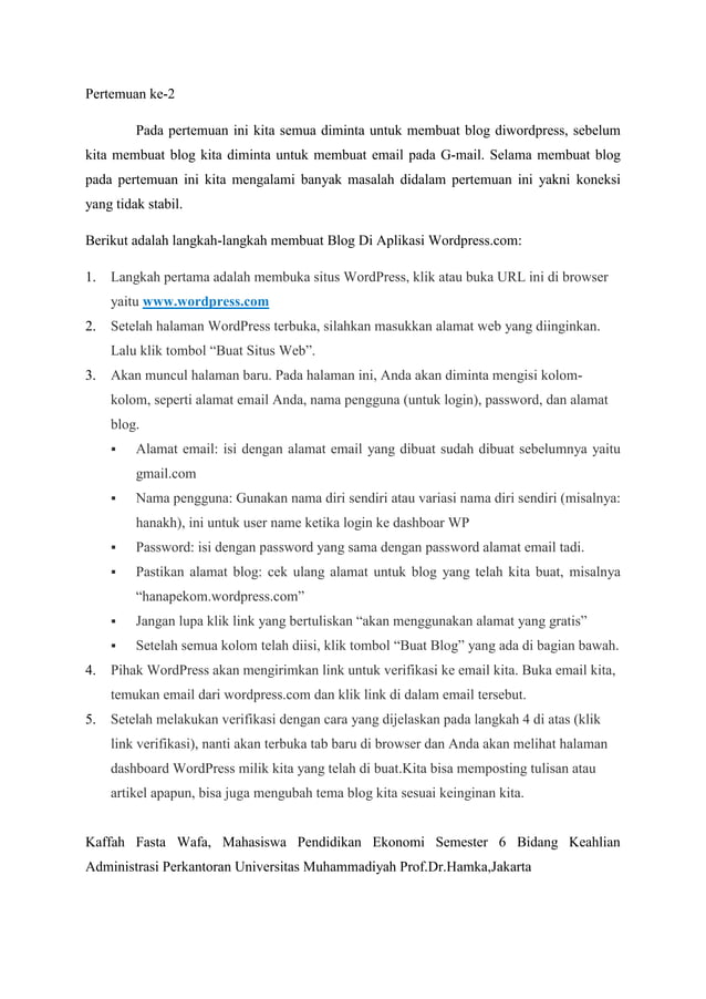 Resume Perkuliahan Praktek Arsip Elektronik By Kaffah Fasta Wafa | PDF