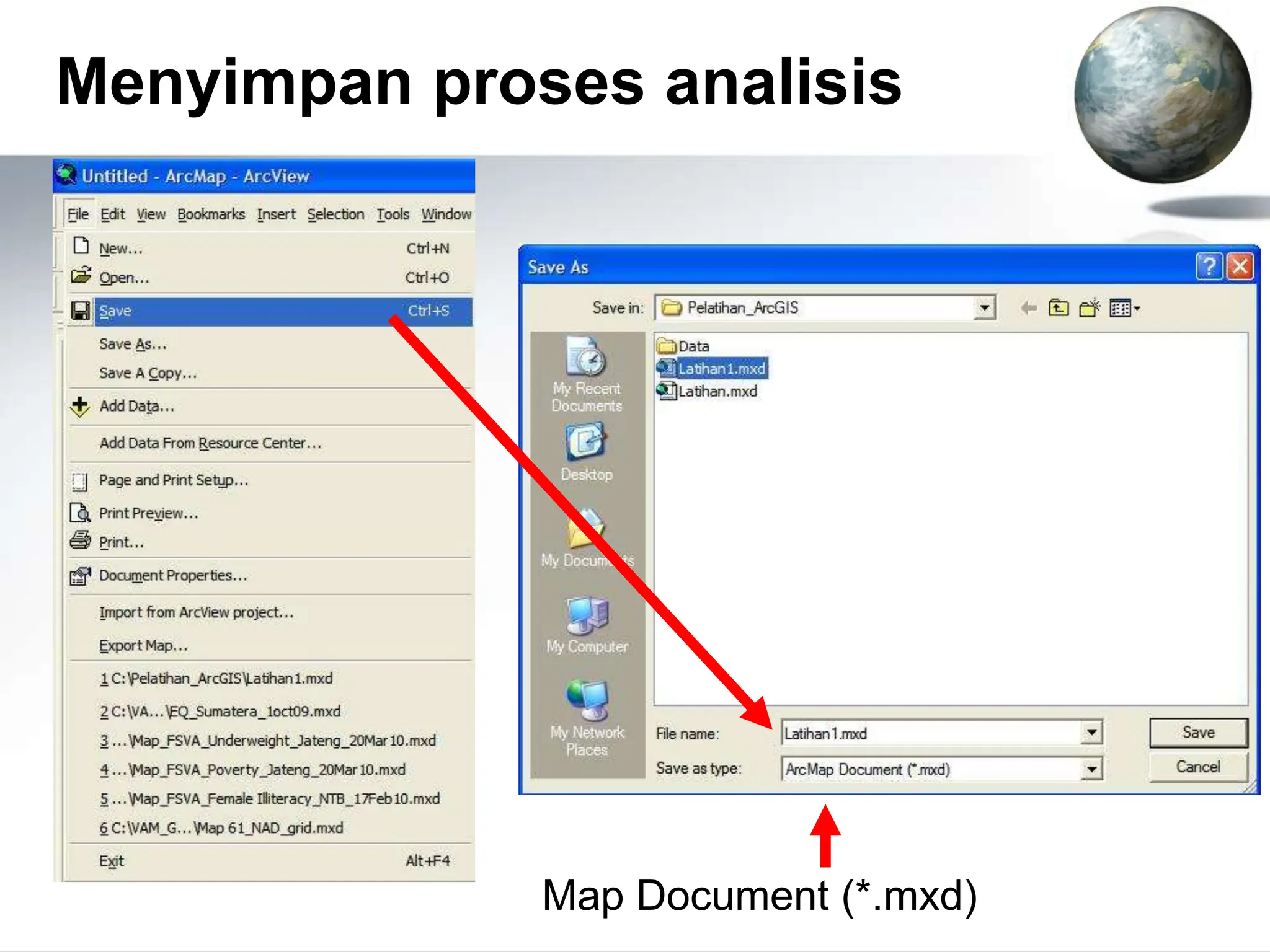 pengenalan arcgis untuk perencanaan wilayah dan kota | PPT
