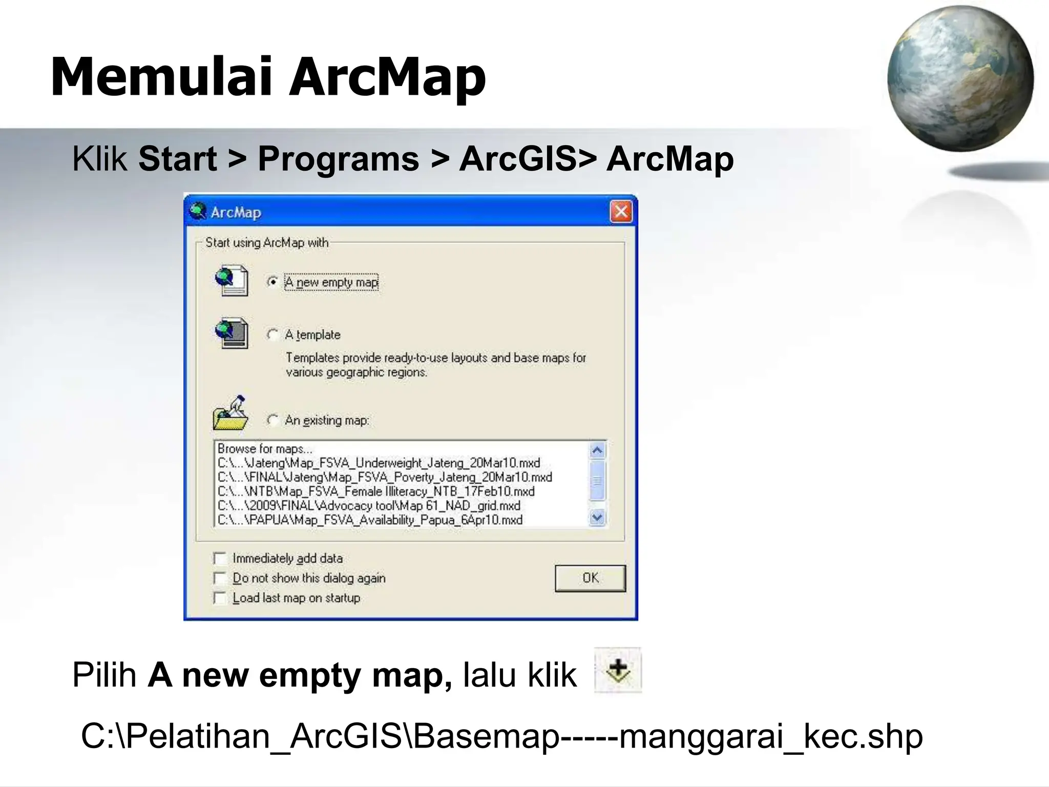 pengenalan arcgis untuk perencanaan wilayah dan kota | PPT