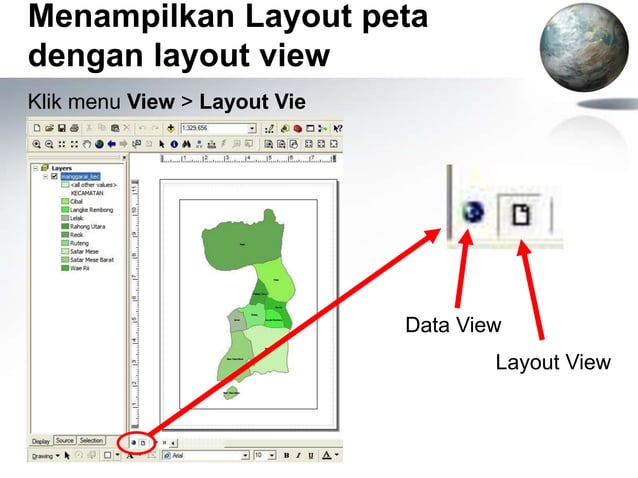 pengenalan arcgis untuk perencanaan wilayah dan kota | PPT