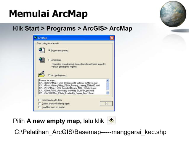 pengenalan arcgis untuk perencanaan wilayah dan kota | PPT