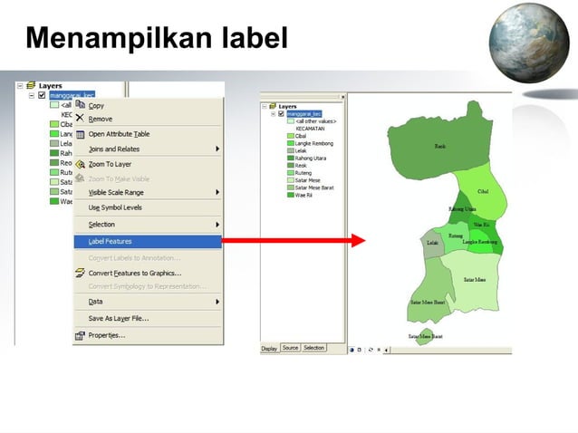 pengenalan arcgis dalam bentuk data spasial | PPT