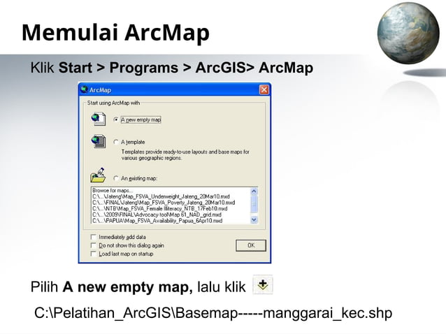 pengenalan arcgis dalam bentuk data spasial | PPT
