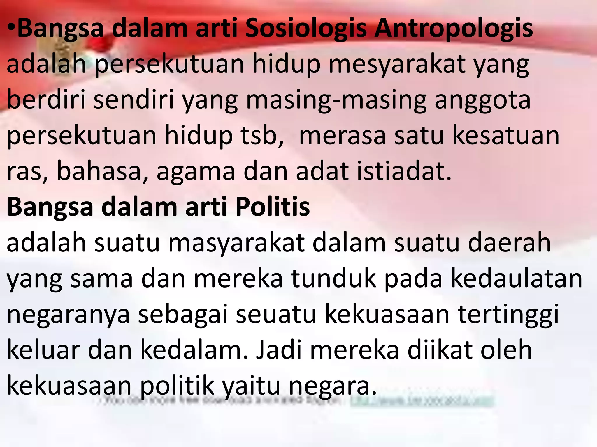 Konsep Masyarakat, Bangsa dan Negara | PPTX
