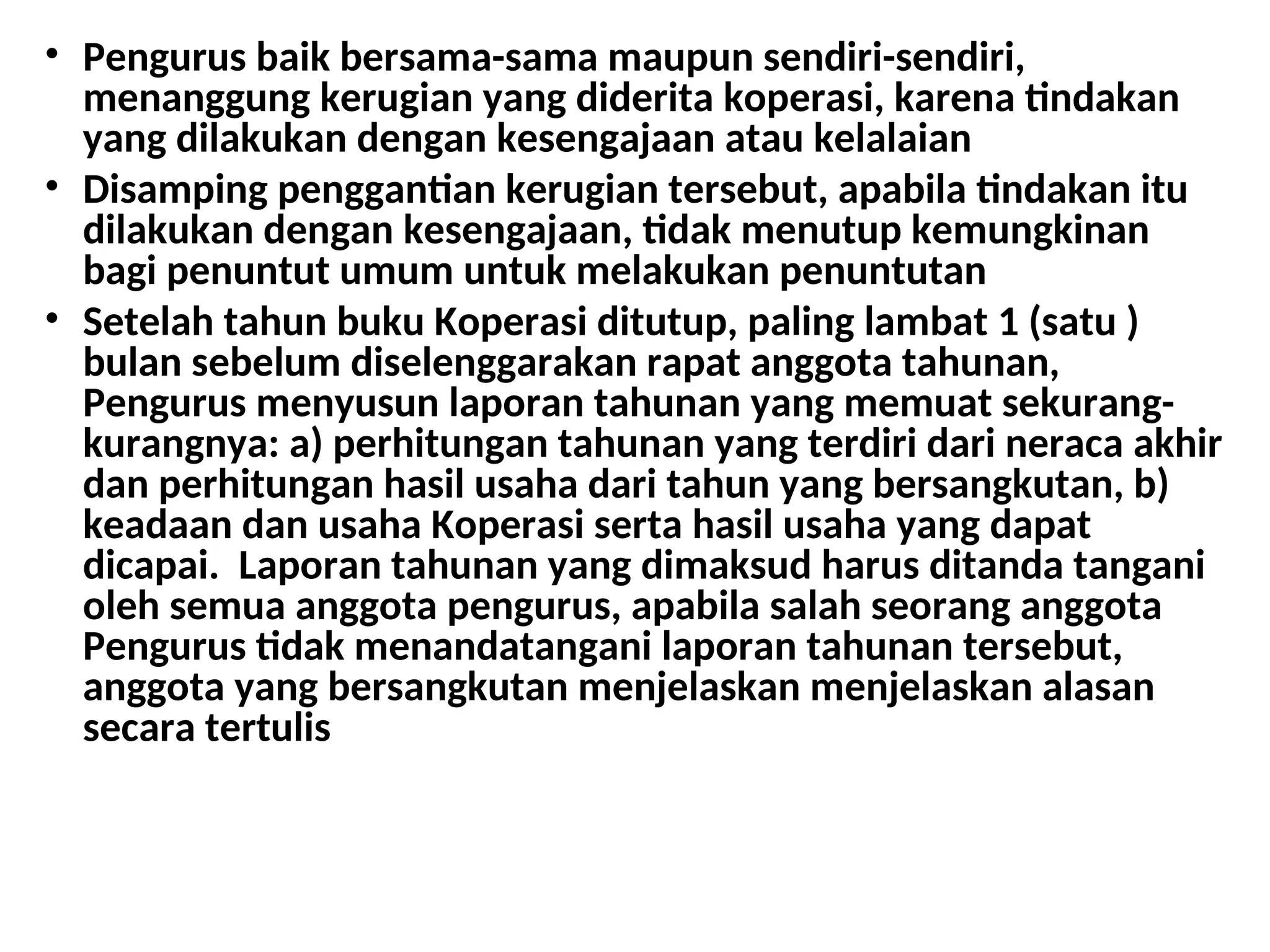 Materi Perkuliahan Manajemen Koperasi Pertemuan 4 | PPT