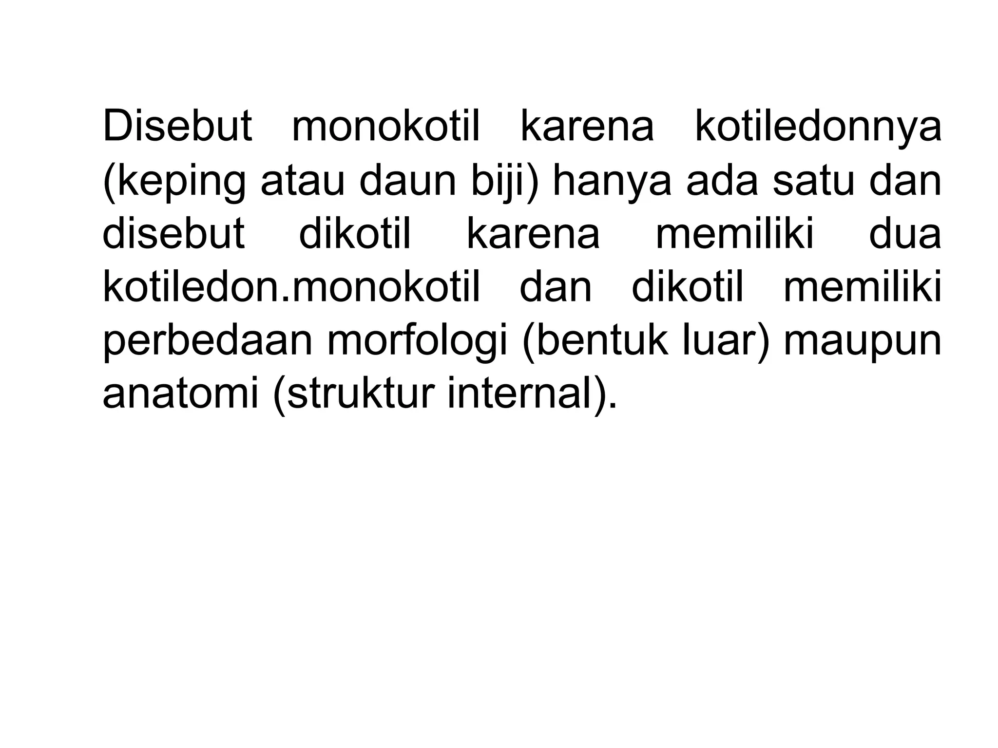 Sistem Jaringan Monokotil dan Dikotil | PPTX