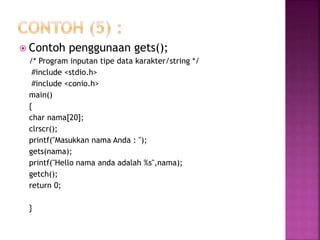 Pertemuan ke 5 Membaca & menulis karakter (input & output) (2).ppt