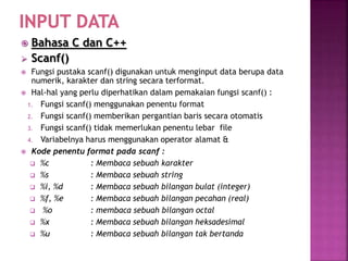 Pertemuan ke 5 Membaca & menulis karakter (input & output) (2).ppt