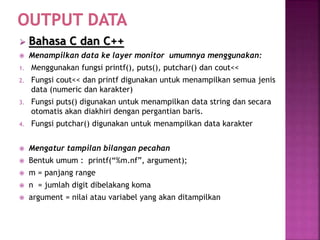 Pertemuan ke 5 Membaca & menulis karakter (input & output) (2).ppt