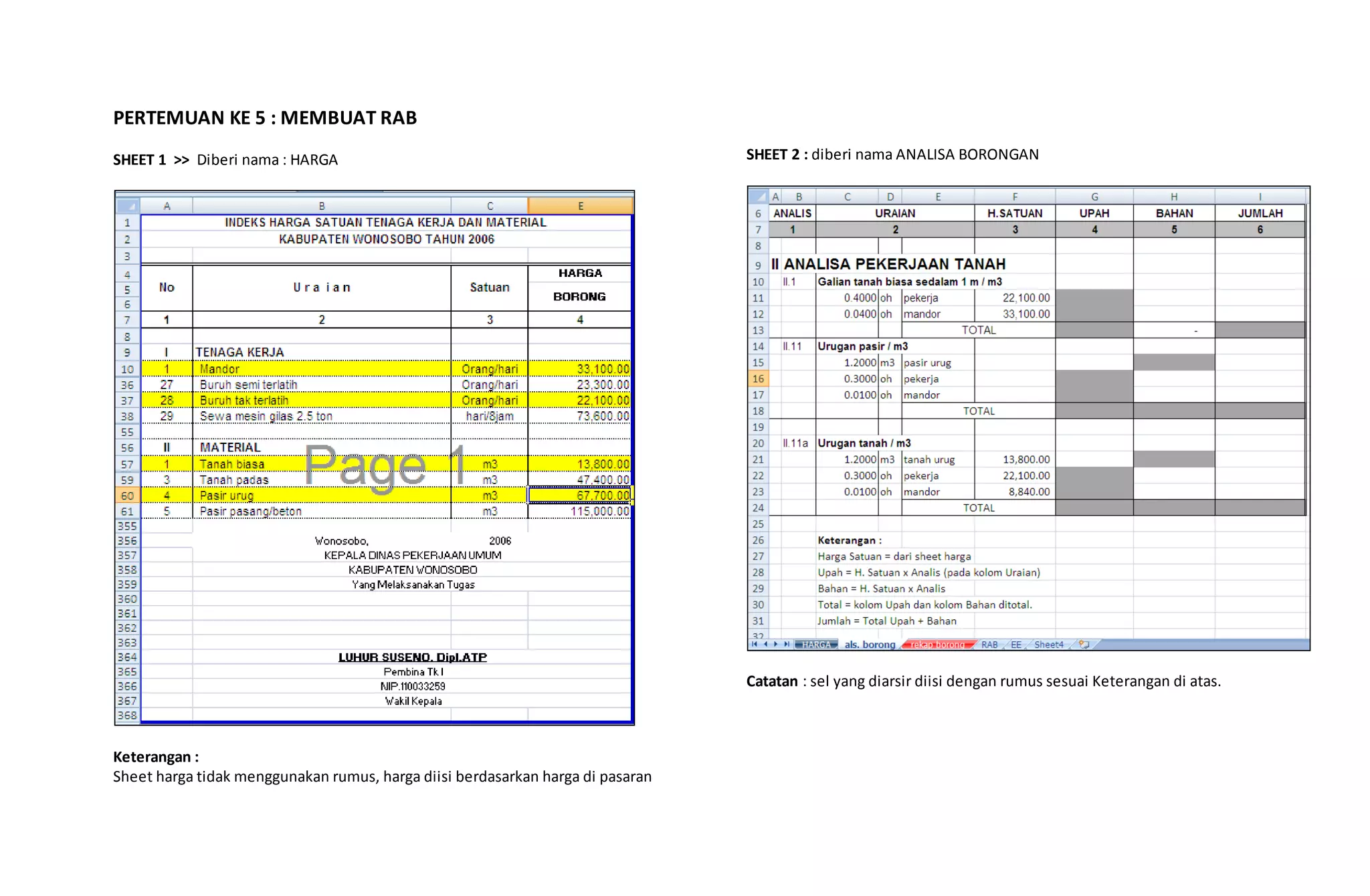 Pertemuan ke 5 membuat RAB | DOCX