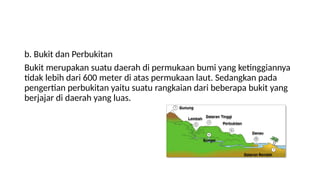 gunung pegunungan, relif, bukit perbukitan.pptx