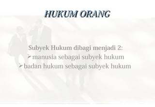 subye dan obyek hukum | PPT