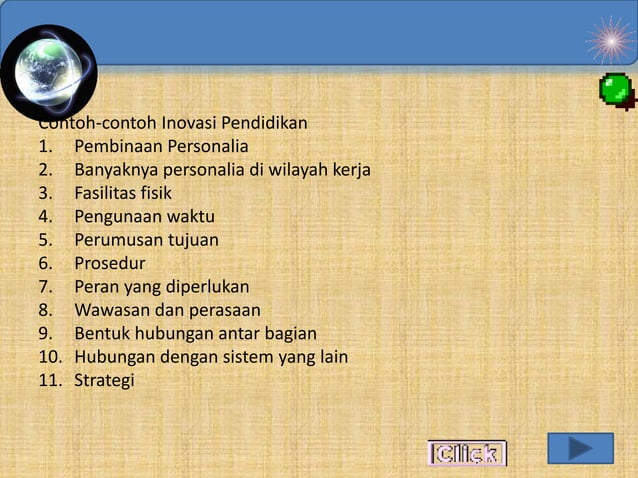 Inovasi, Modernisasi dan Karakteristik Inovasi Pendidikan | PPTX