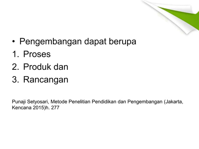 Penelitian Pengembangan (Research and Development) | PPTX