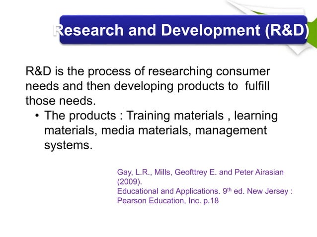 Penelitian Pengembangan (Research and Development) | PPTX