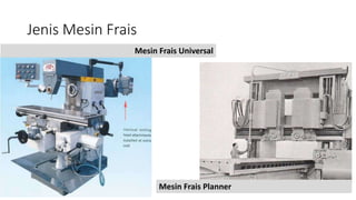 Subtractive Manufaktur Pemesinan Frais | PPTX