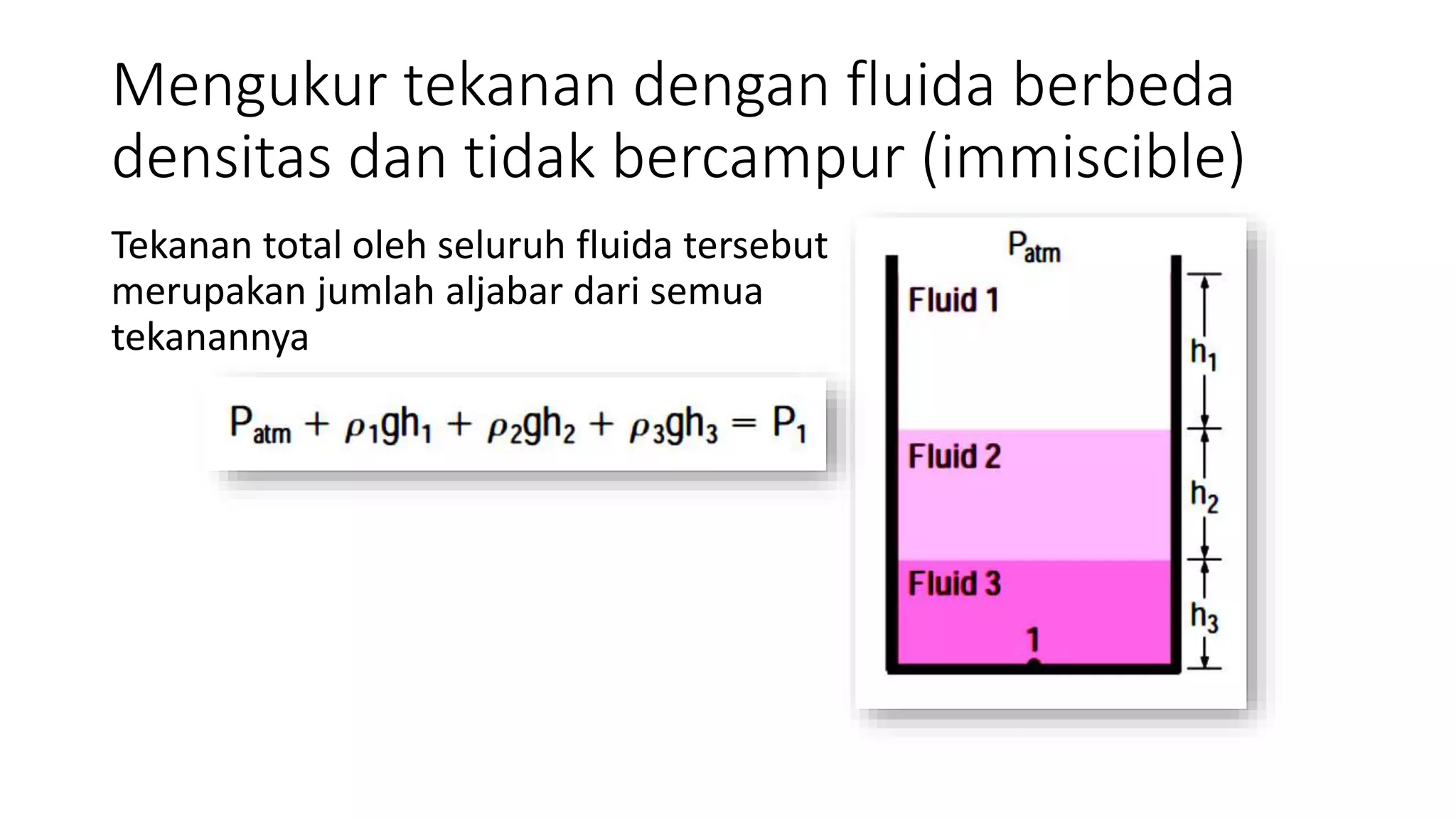 Pertemuan ketiga tekanan dan fluida statik | PPTX