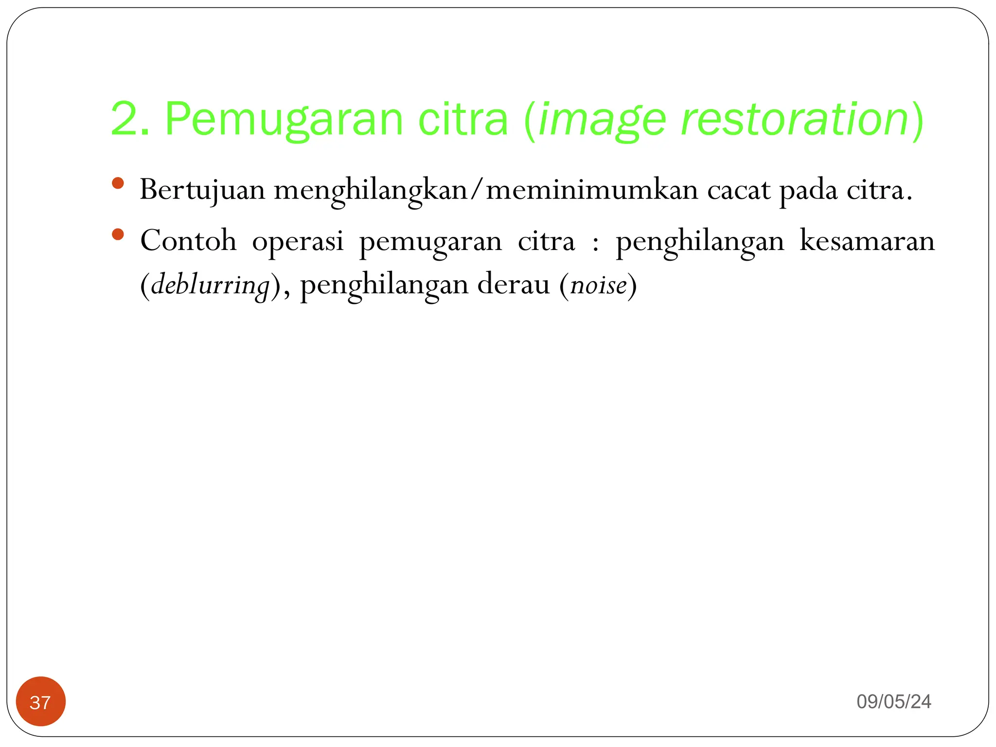 Pengolahan Citra PowerPoint Presentation | PPT