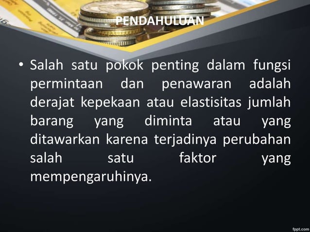 Pertemuan v elastisitas | PPTX
