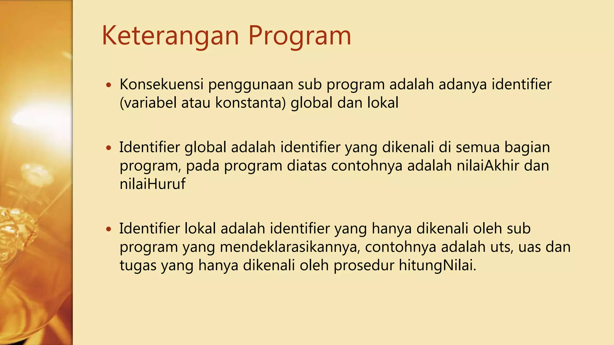 Pertemuan vi (Function Java) | PPTX