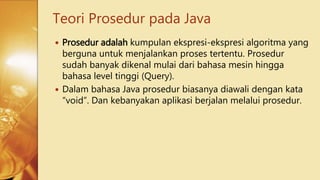 Pertemuan vi (Function Java) | PPTX
