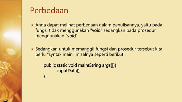 Pertemuan vi (Function Java) | PPTX