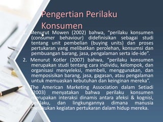Pertemuan vi analisis prilaku konsumen | PPT