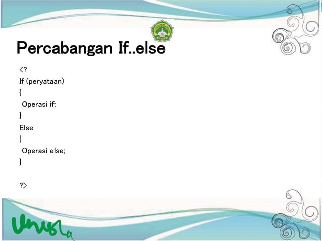 Pertemuan vii pengantar php | PPTX