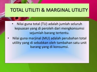 Pertemuan vi teori perilaku konsumen pendekatan kardinal | PPTX