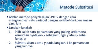 Pertemuan v sistem persamaan linier | PPTX