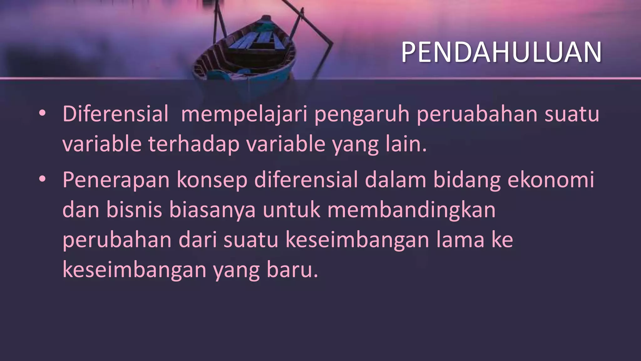Pertemuan x diferensial | PPT