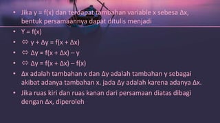 Pertemuan x diferensial | PPT