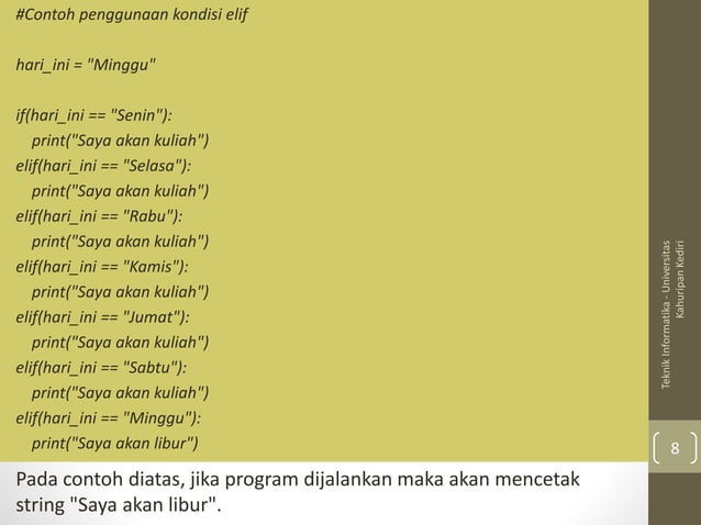 pertemuan XIII - Kondisi & perulangan python.pptx