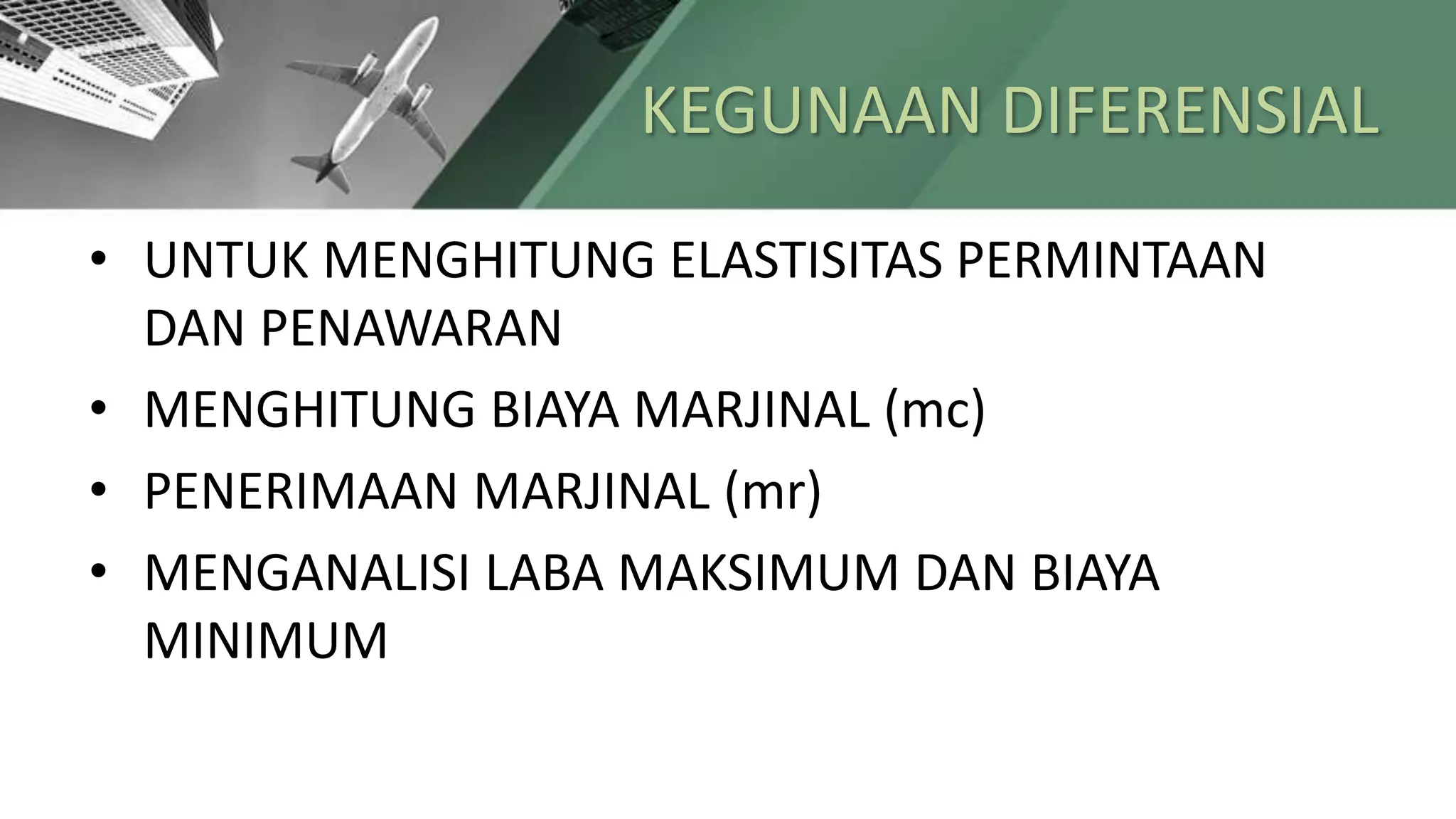 Pertemuan xi penerapan diferensial | PPT