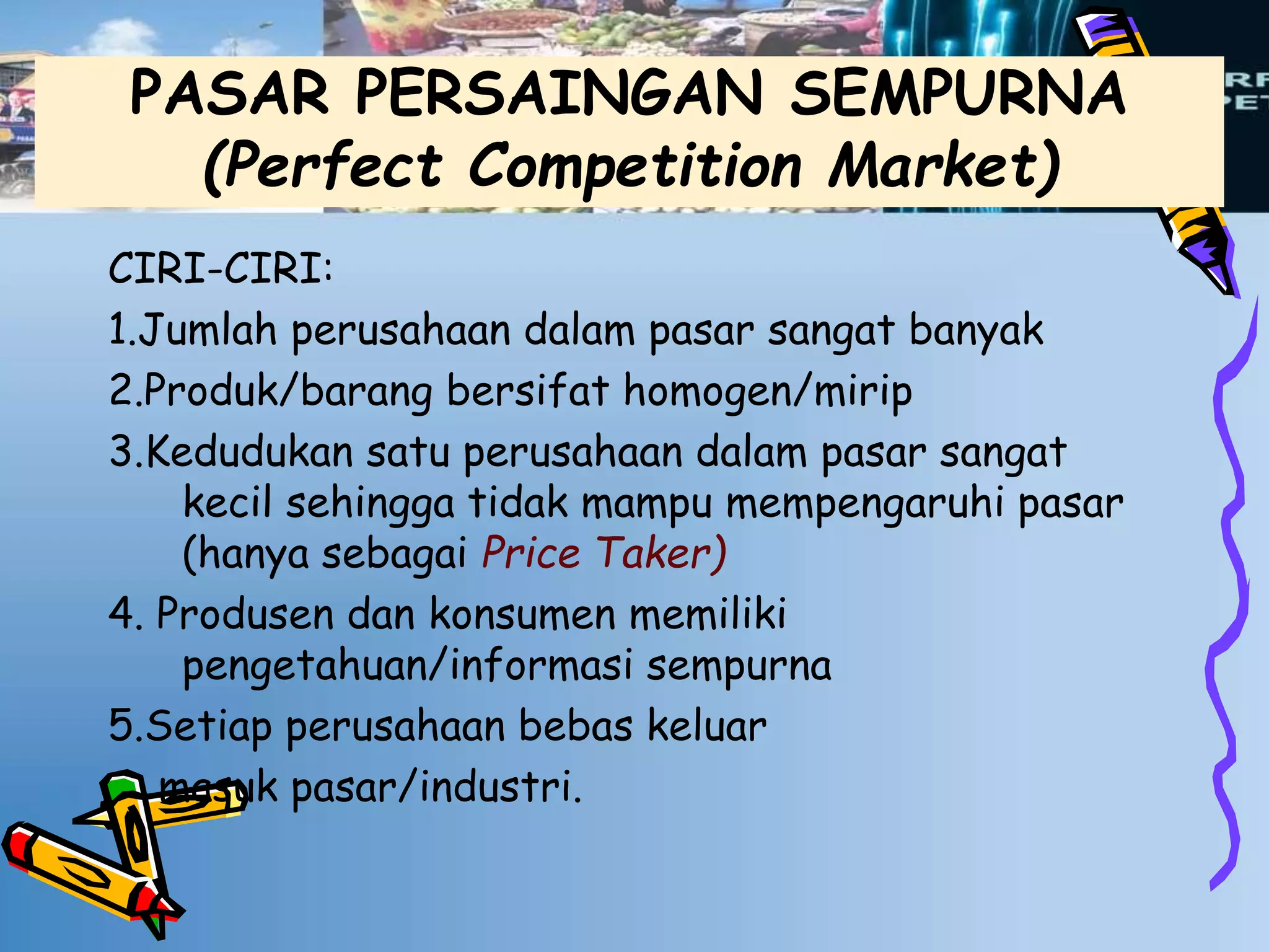 Pertemuan x pasar persaingan sempurna | PPTX