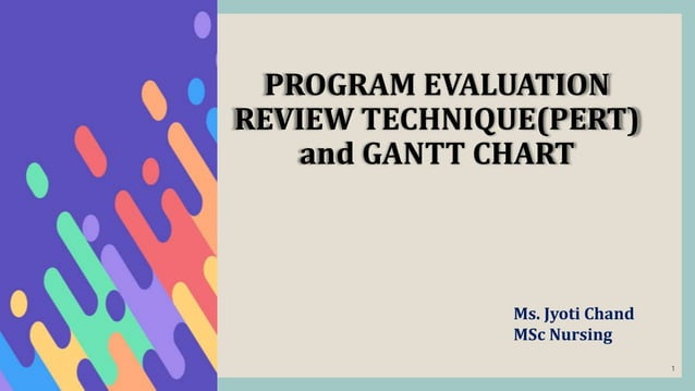 PERT & GANTT Chart.pptx | Technology & Computing