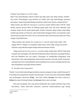 Pertikaian positivisme dan falsifikasi dalam ilmu pengetahuan | PDF