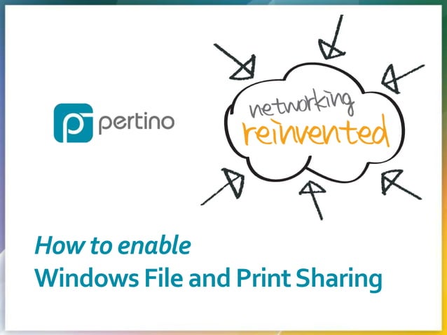 How to Enable File and Print Sharing on Windows | PPT