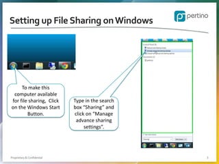 Windows File Sharing | PPTX | Operating Systems | Computer Software and ...