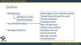 Pemrograman Dasar Java Orentasi Objeck Multithreading | PPT