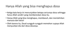 Pertobatan Daud Dalam Mazmur 51, yang membawa pemulihan.pptx