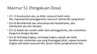 Pertobatan Daud Dalam Mazmur 51, yang membawa pemulihan.pptx
