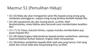 Pertobatan Daud Dalam Mazmur 51, yang membawa pemulihan.pptx