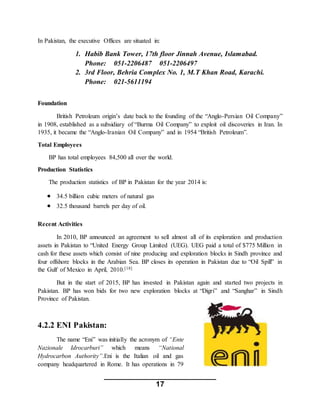 Pertoleum companies in pakistan | DOCX