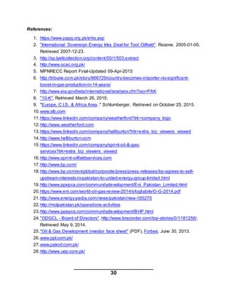 Pertoleum companies in pakistan | DOCX