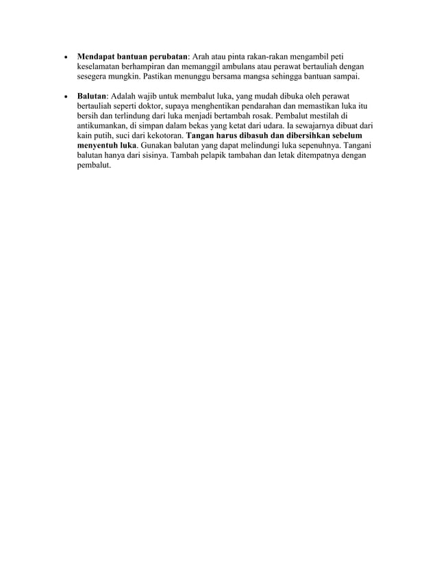 Pertolongan cemas | PDF