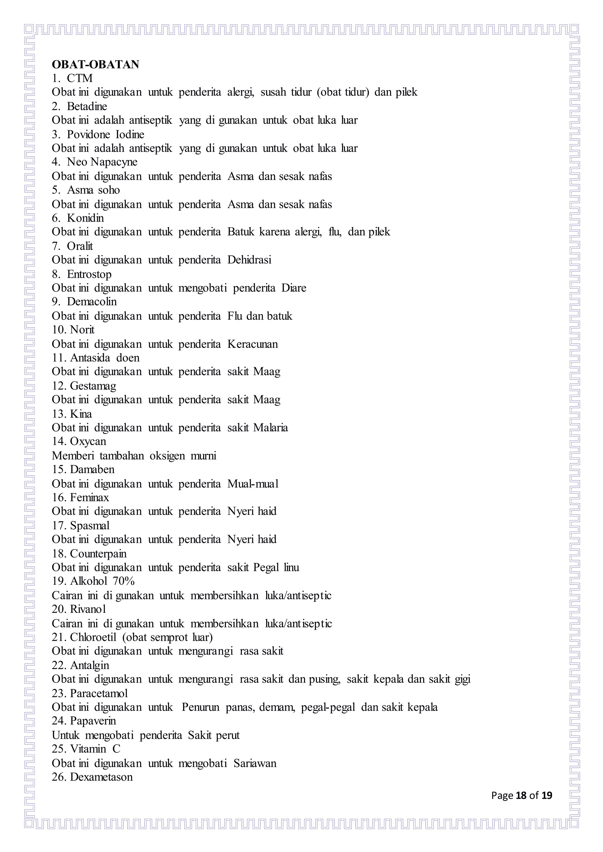 Pertolongan pertama pada kecelakaan | DOCX