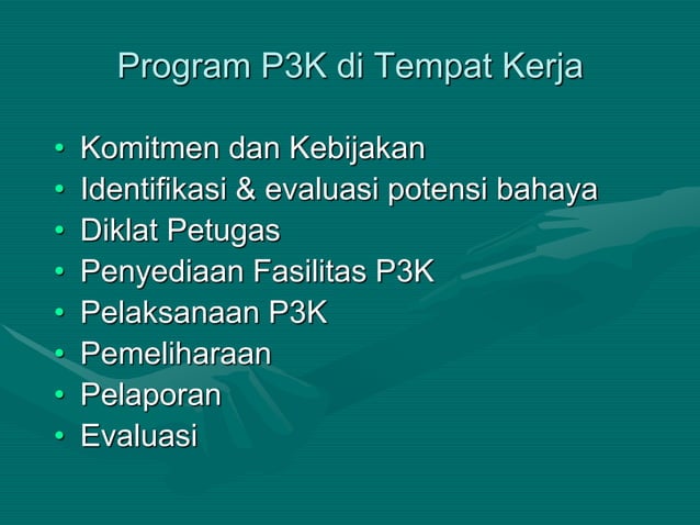 Pertolongan Pertama Pada Kecelakaan (P3K).ppt